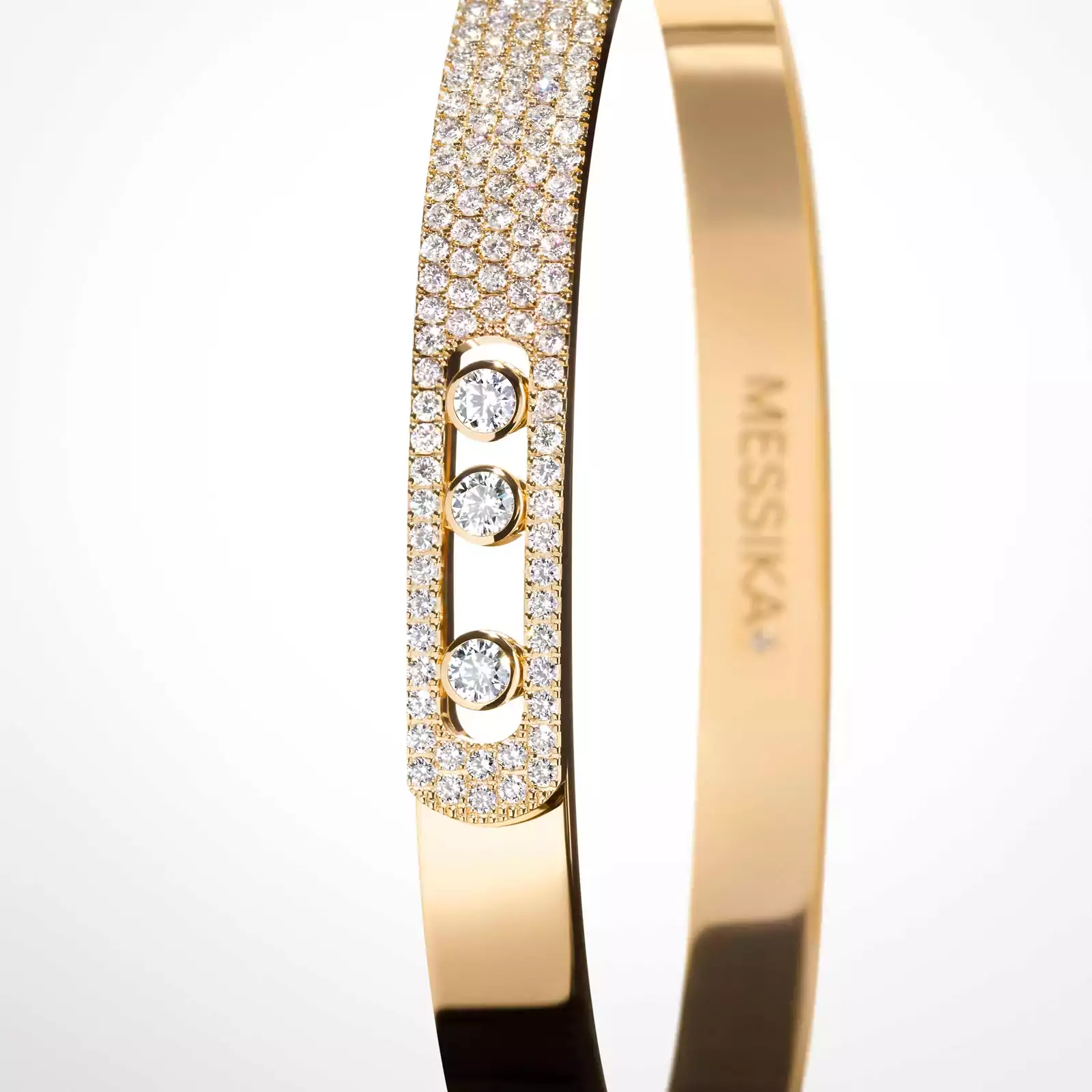 سوار صلب من الألماس والذهب الأصفر Move Noa | Messika 10093-YG